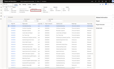 Useful New Features Under Project Accounting Module Of Dynamics 365 Finance That You Must