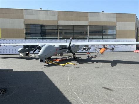 Aksungur Armed Unmanned Aerial Vehicle With Different Weapon Loads Under The Wing [4032x3024