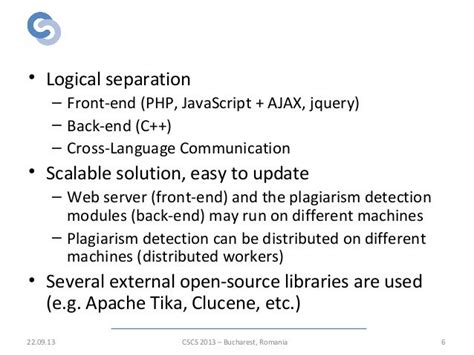 automatic plagiarism detection system for specialized corpora