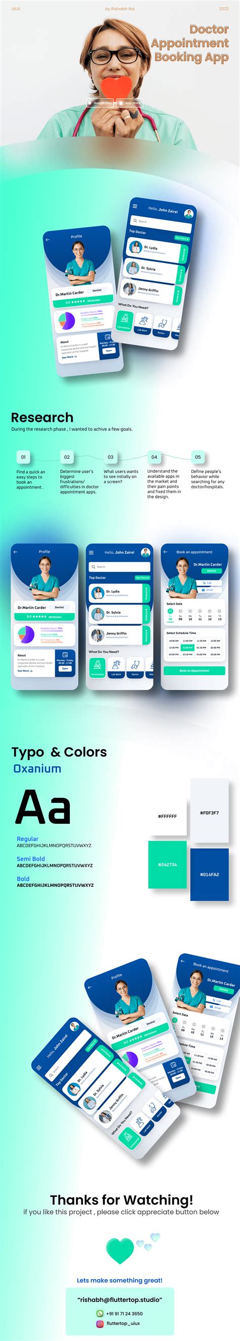 doctor appointment booking app light behance