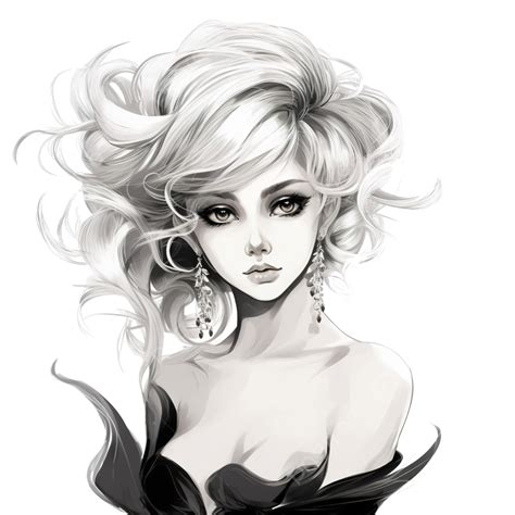 매력적인 애니메이션 아가씨 일본 만화 영화 숙녀 여자 Png 일러스트 및 이미지 에 대한 무료 다운로드 Pngtree