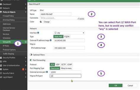 Nat Reflection Fortigate Firewall Network Interview