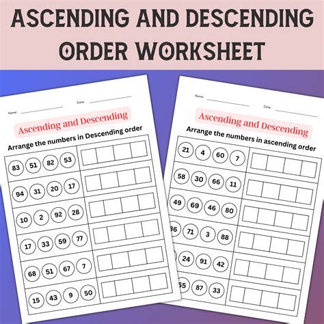 Ascending And Descending Order