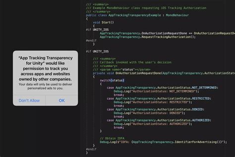 Github Balaso Softwareapp Tracking Transparency For Unity Later