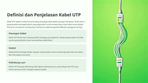 Pengenalan Kabel UTP Unshielded Twisted Pair PPTX