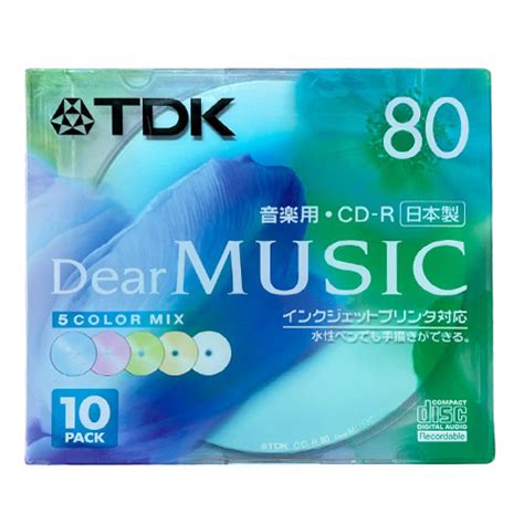Tdk Cd R Dear Music Color Mix 10ks Audiokazety Mc Kazety Prodej