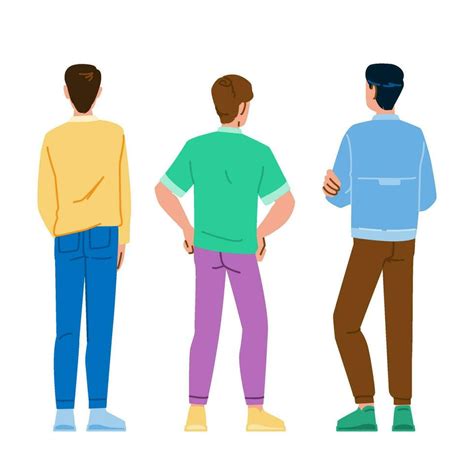 Male Man Back Vector 28152606 Vector Art At Vecteezy