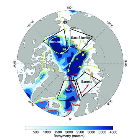 Ocean Bottom Bathymetry With A Schematic Of Main Ocean Circulation Download Scientific Diagram