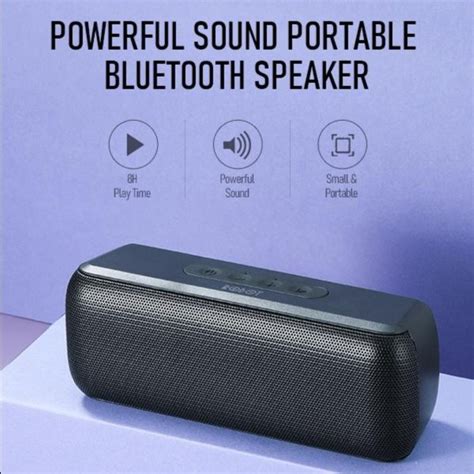 Jual Speaker Bluetooth Robot Rb220 Portable 5 0 Black Original