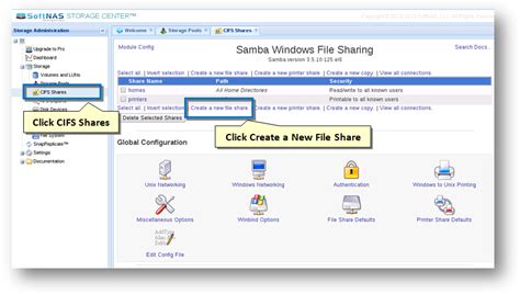 Creating A Cifs Share