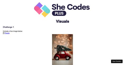 Visuals Challenge Forked Codesandbox