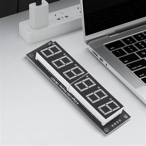 Módulo De Pantalla Led Módulo Led Digital De 056 Pulgadas Tm1637 De 6 Dígitos Y 7 Segmentos