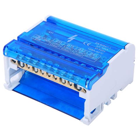 Heavy Duty Bus Bar Power Distribution Box Terminal Block Din Rail Distribution Box 4 Level