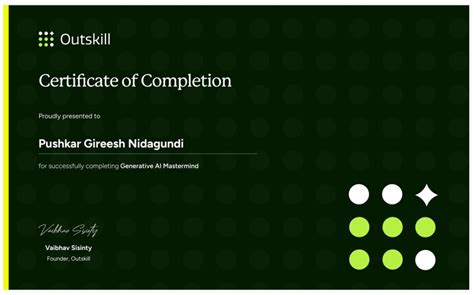 Generativeai Artificialintelligence Learningneverstops Outskill Aiinnovation Pushkar