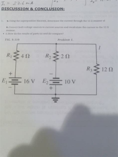 Answered 1 Using The Superposition Theorem … Bartleby
