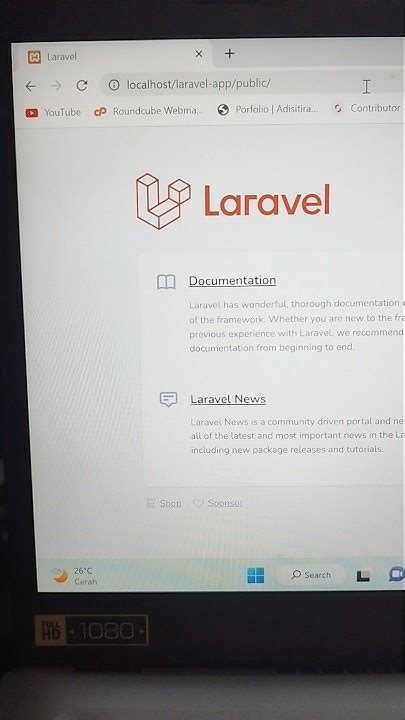 cara menjalankan laravel tanpa php artisan serve shorts youtube