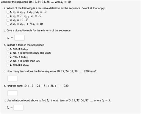 Solved Consider The Sequence With Chegg Com