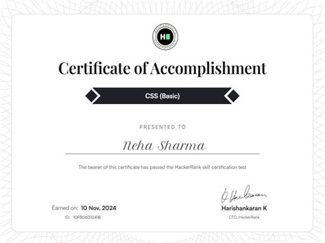 Excited To Share That Ive Earned A Certificate In Css Basics From