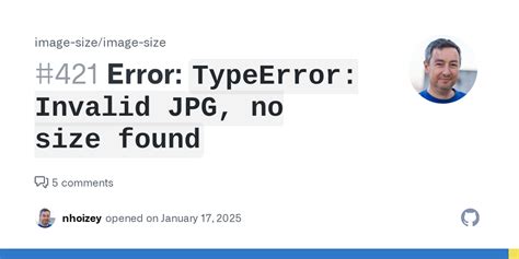 Error `typeerror Invalid  No Size Found` · Issue 421 · Image Sizeimage Size · Github