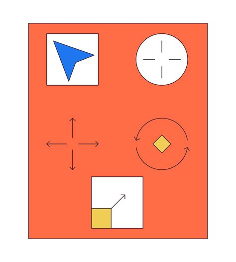 Web Site Ui Design 2d Linear Cartoon Objects Responsive Buttons Of Mobile App Isolated Line