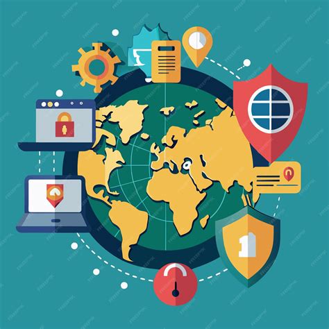 Premium Vector Map Of Brunei Illustration With Lock And Binary Code Background