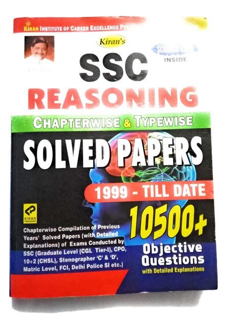 Kiran Ssc Reasoning Chapterwise And Typewise Solved Papers 1999 Till Date English 2709