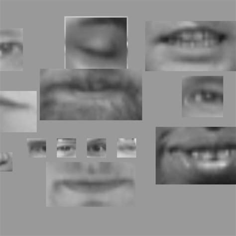eye vs mouth olivetti faces dataset kaggle