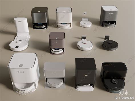 扫地机器人su模型下载【id 1196693206】 知末su模型网