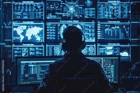 Aipowered Threat Detection Systems Front View Predicting Security