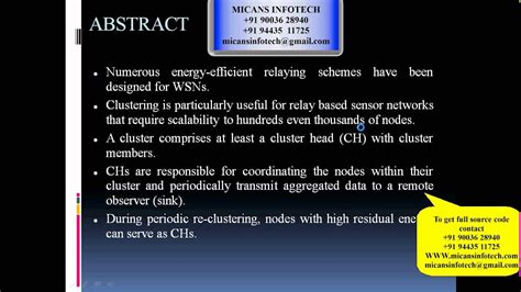energy efficient clustering scheme for prolonging the lifetime of wireless sensor network youtube