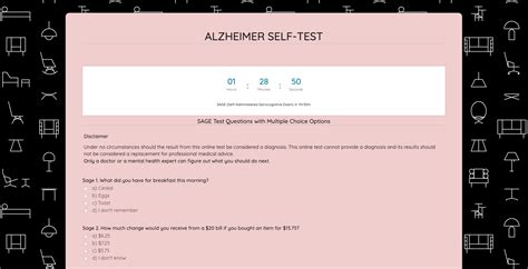 Alzheimers Self Test Form Formplus