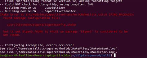 Gui Error While Running Allpix With Docker Image No Package Eigen Found Simulation