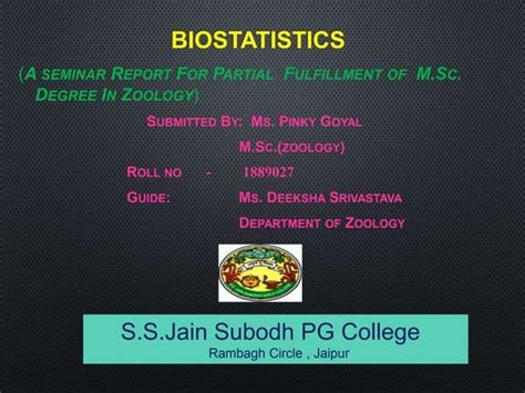 Biostatistics Introduction Lecture 01pptx