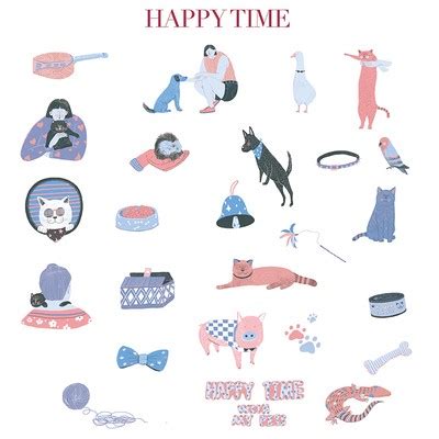 Stickers Happy Time Couleurs Lointaines