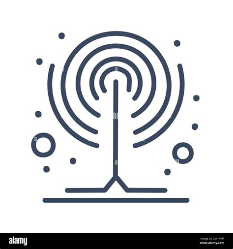 Abstract Tree Symbol Illustration Minimalist Graphic Design Of A