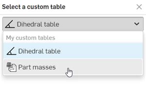 Custom Table