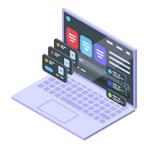 Premium Vector Development Interface Icon Isometric Of Development Interface Vector Icon For