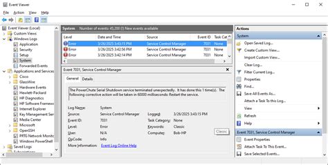 Solved Powerchute Serial Shutdown Service Fails To Start Schneider