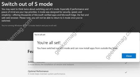 How To Switch Out From S Mode Windows 11 S Mode Turn Off