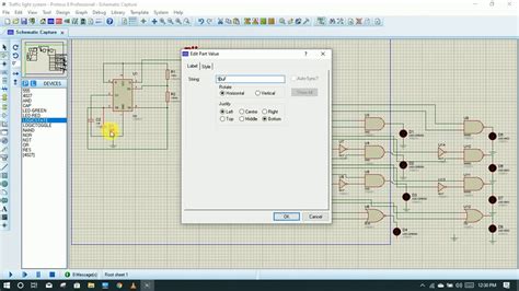 Traffic Light System Proteus Simulation Youtube