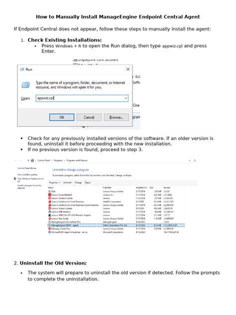 How To Manually Install Manageengine Endpoint Central Agent Pdf