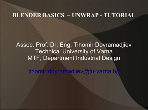 PDF BLENDER BASICS UNWRAP TUTORIAL