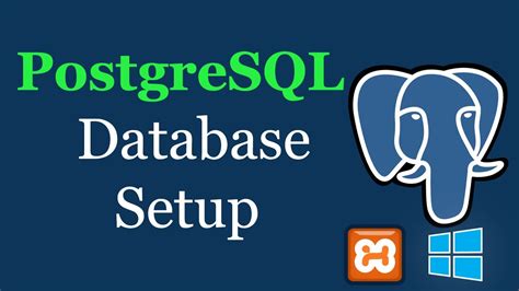 How To Setup Postgresql In Xampp For Windows Youtube