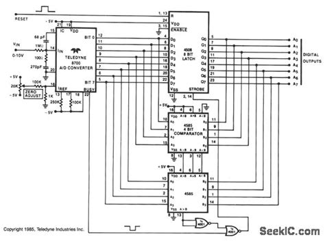 ANALOG PEAK DETECTOR WITH DIGITAL HOLD Measuring And Test Circuit Circuit Diagram SeekIC Com