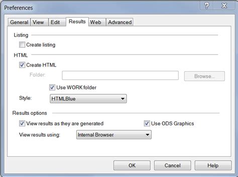 Html Output In The Sas Windowing Environment Sasstatr 141 Users Guide