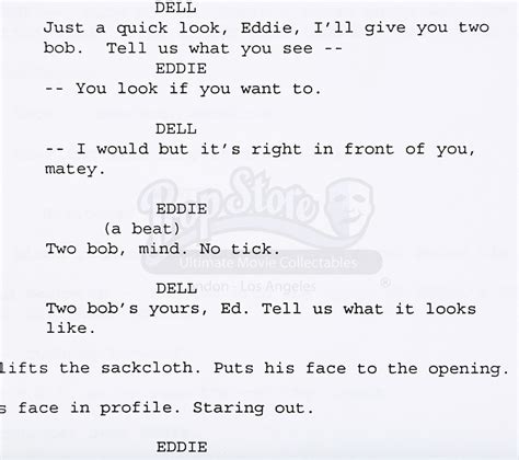 Shooting Script Prop Store Ultimate Movie Collectables