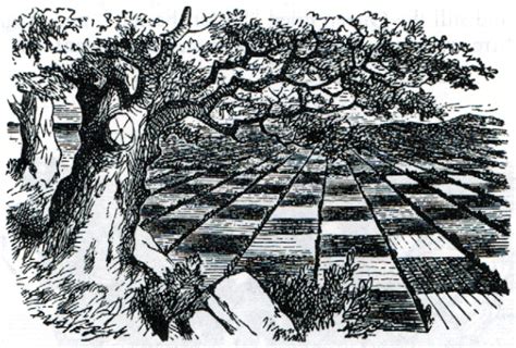 The Chess Board — Illustration By John Tenniel To Chapter 2 Through