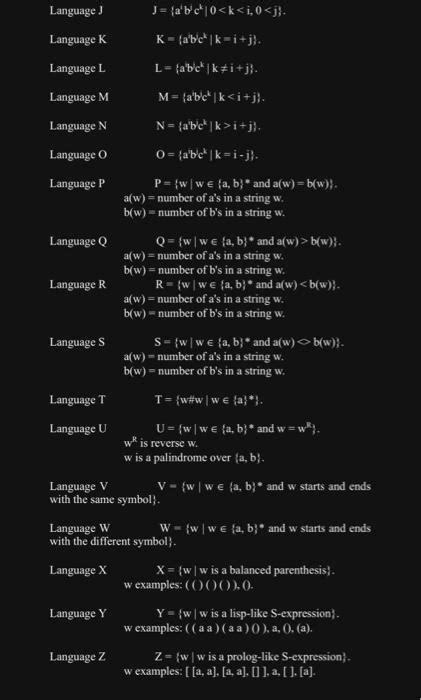 Solved Cosc 385 Theory Of Formal Languages Grammars And