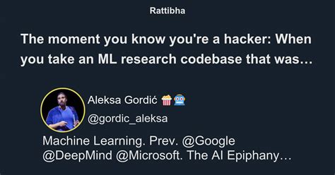 The Moment You Know Youre A Hacker When You Take An Ml Research Codebase That Was Meant To Be