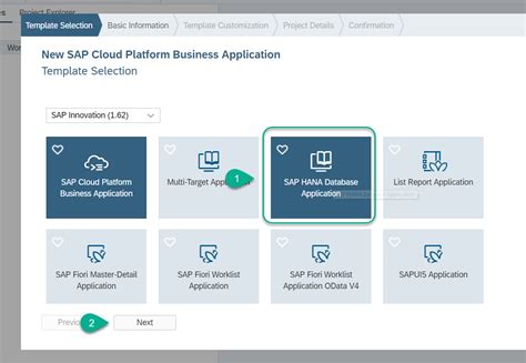 create a database multi target application with sap hana service for